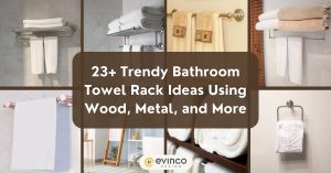 23+ Trendy Bathroom Towel Rack Ideas Using Wood, Metal, and More ...