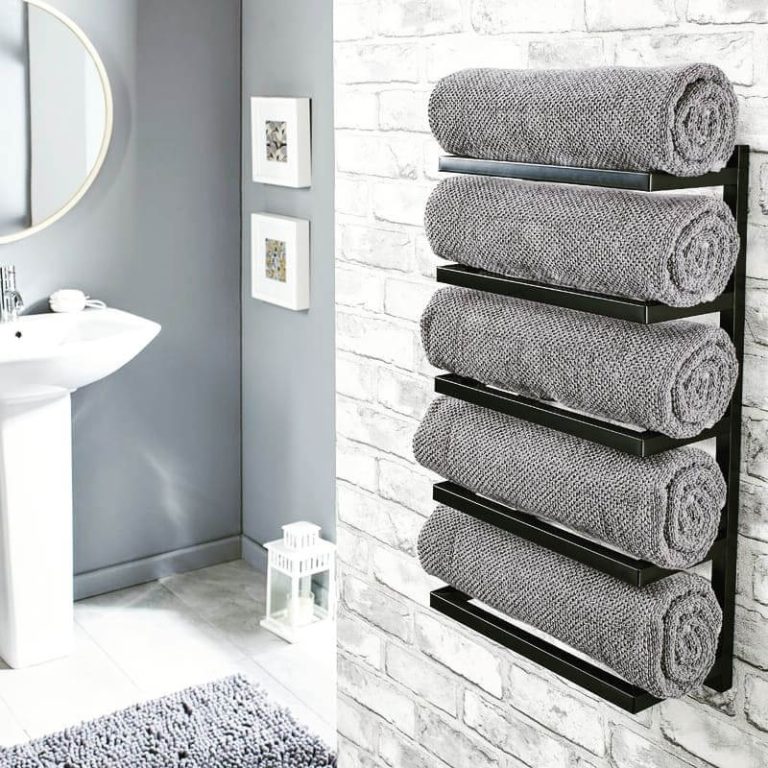 23+ Trendy Bathroom Towel Rack Ideas Using Wood, Metal, and More ...