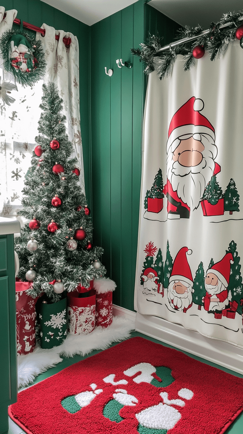21+ Creative Christmas Bathroom Decor Ideas for a Festive Vibe