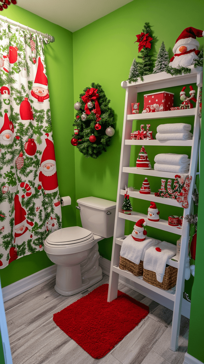 21+ Creative Christmas Bathroom Decor Ideas for a Festive Vibe