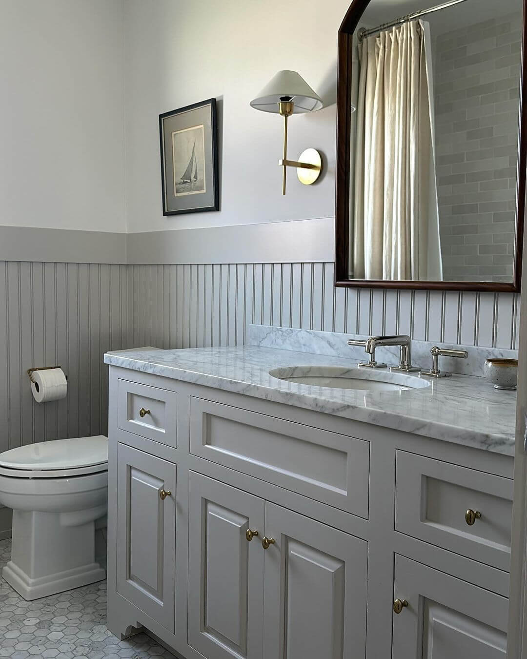 25+ Stunning Bathroom Wainscoting Ideas to Maximize Space - Evinco Design