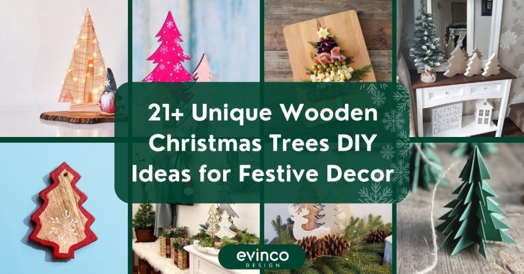 21+ Unique Wooden Christmas Trees DIY Ideas for Festive Decor