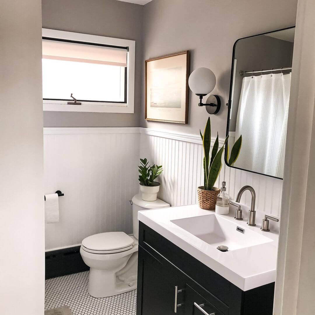 21+ Small Grey Bathroom Ideas to Maximize Space and Style - Evinco Design