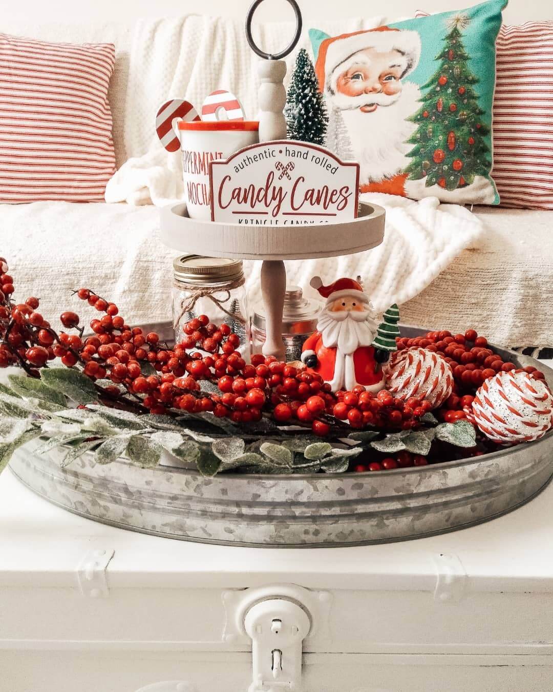 31+ Festive Christmas Tiered Tray Themes: Candy, Santa, and More