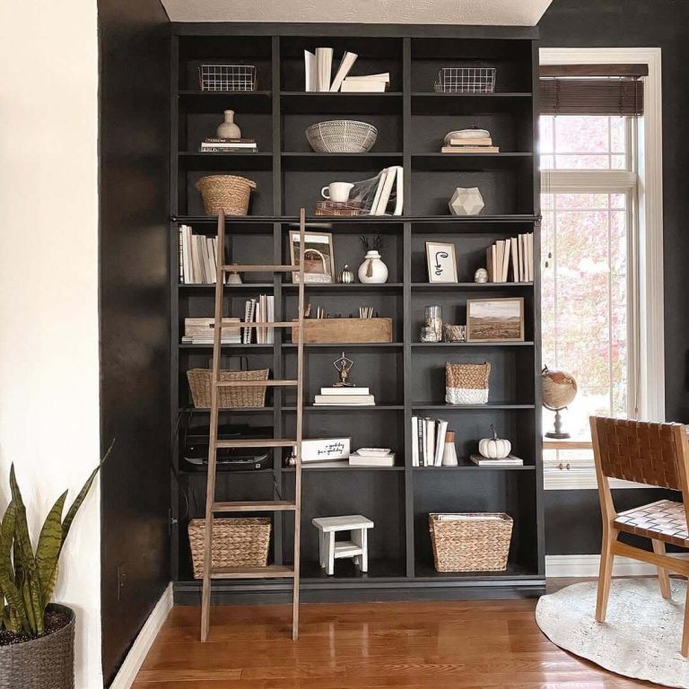 31+ Stunning DIY Library Wall Ideas for a Home Book Haven