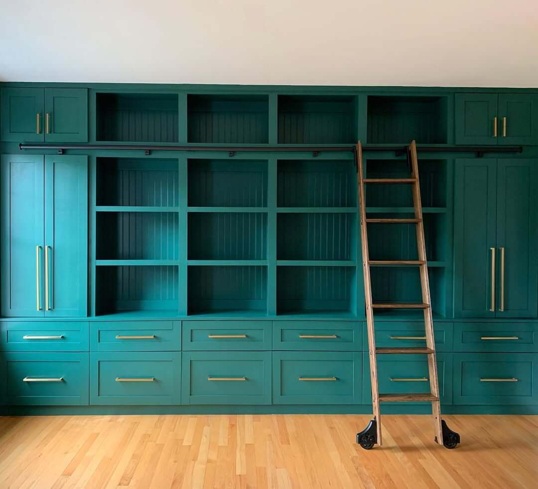 31+ Stunning DIY Library Wall Ideas for a Home Book Haven