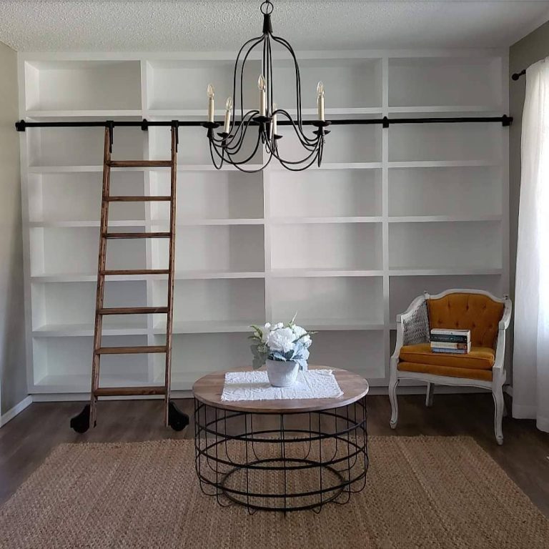 31+ Stunning DIY Library Wall Ideas for a Home Book Haven