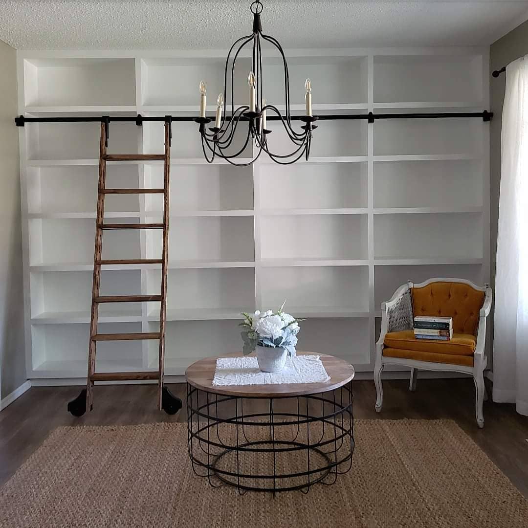 31+ Stunning DIY Library Wall Ideas for a Home Book Haven