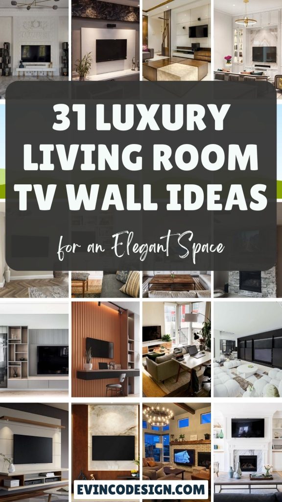 31+ Living Room TV Wall Ideas for a Sleek & Functional Look