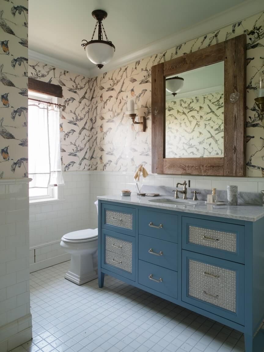 25+ Blue-Grey Bathroom Vanity Ideas to Refresh Your Space