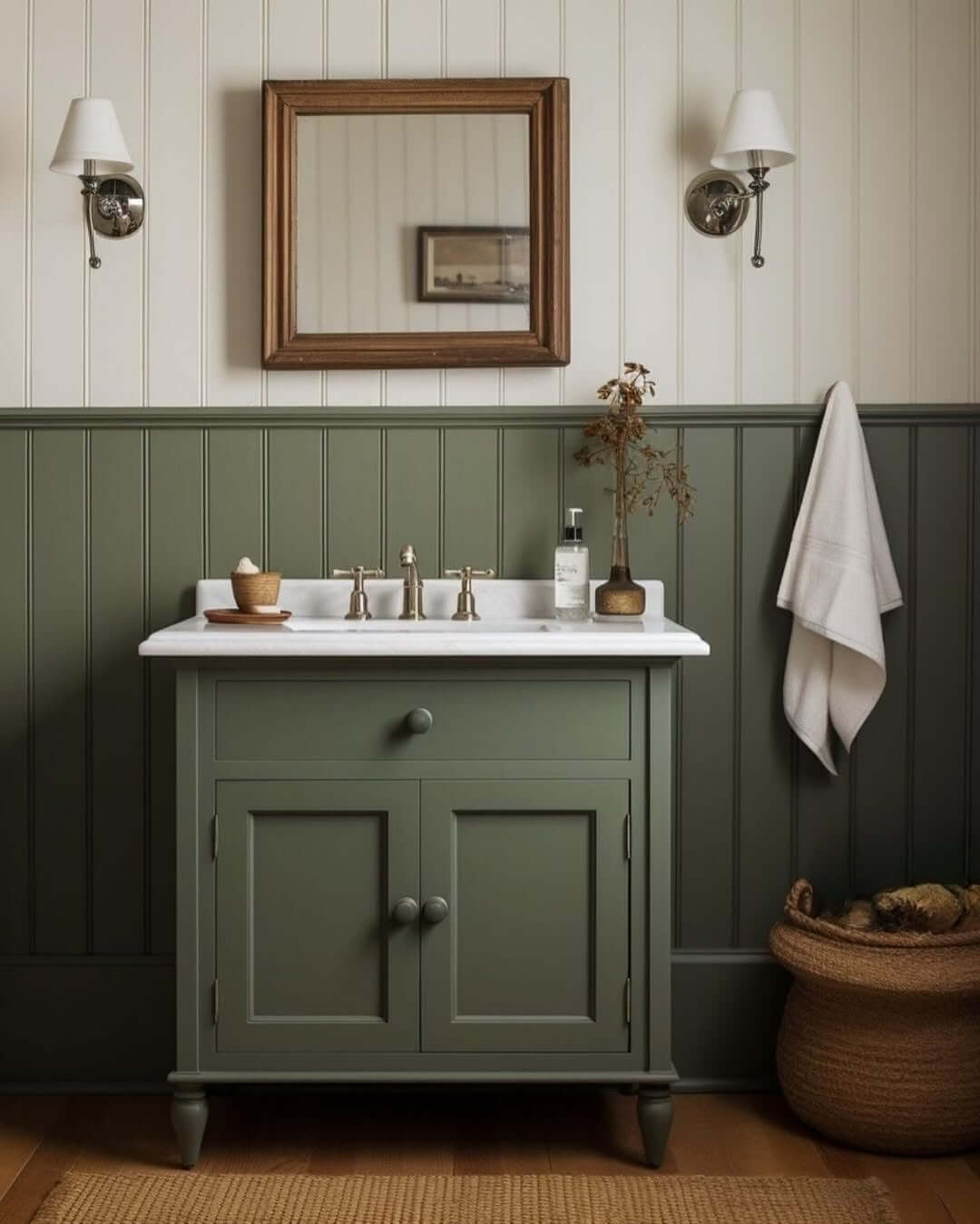 21+ Green Vanity Bathroom Ideas for a Fresh and Stylish Look