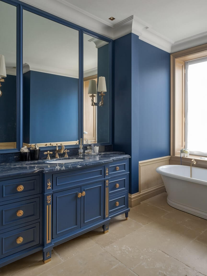 25+ Blue-Grey Bathroom Vanity Ideas to Refresh Your Space