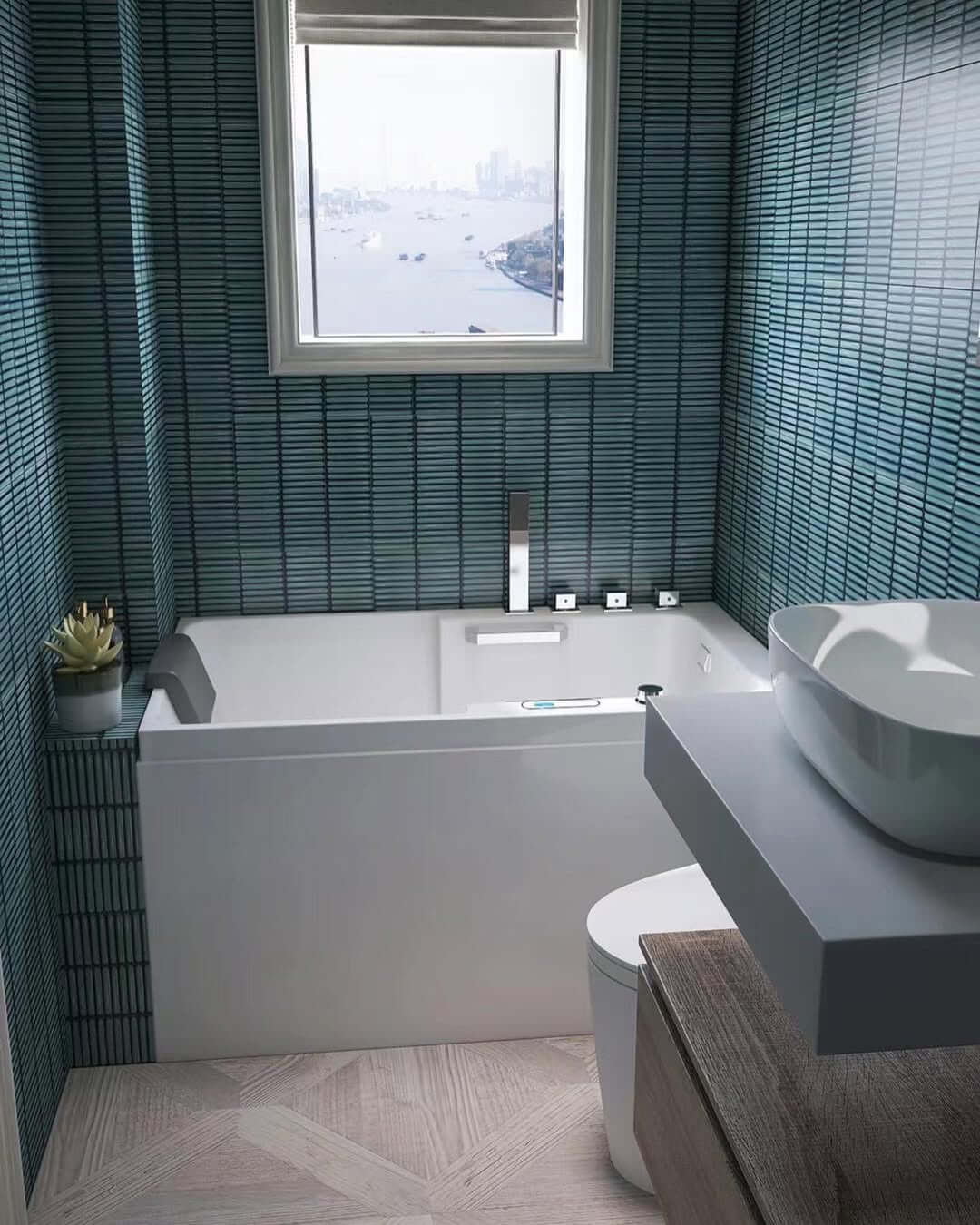 25+ Navy Blue Bathroom Wall Ideas for a Bold and Luxurious Look