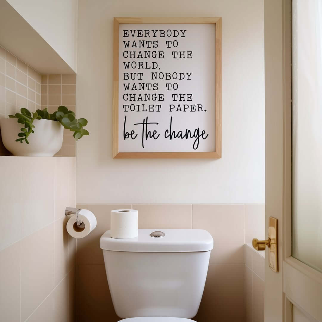 33+ Stylish Bathroom Decor Signs to Elevate Your Space