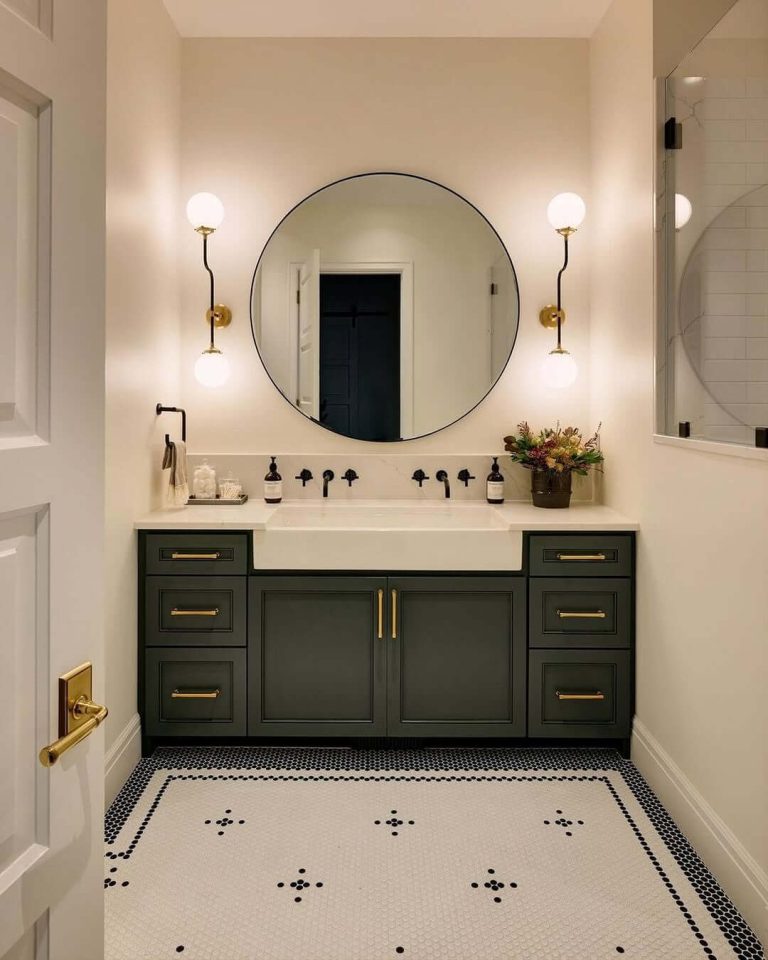 21+ Green Vanity Bathroom Ideas for a Fresh and Stylish Look