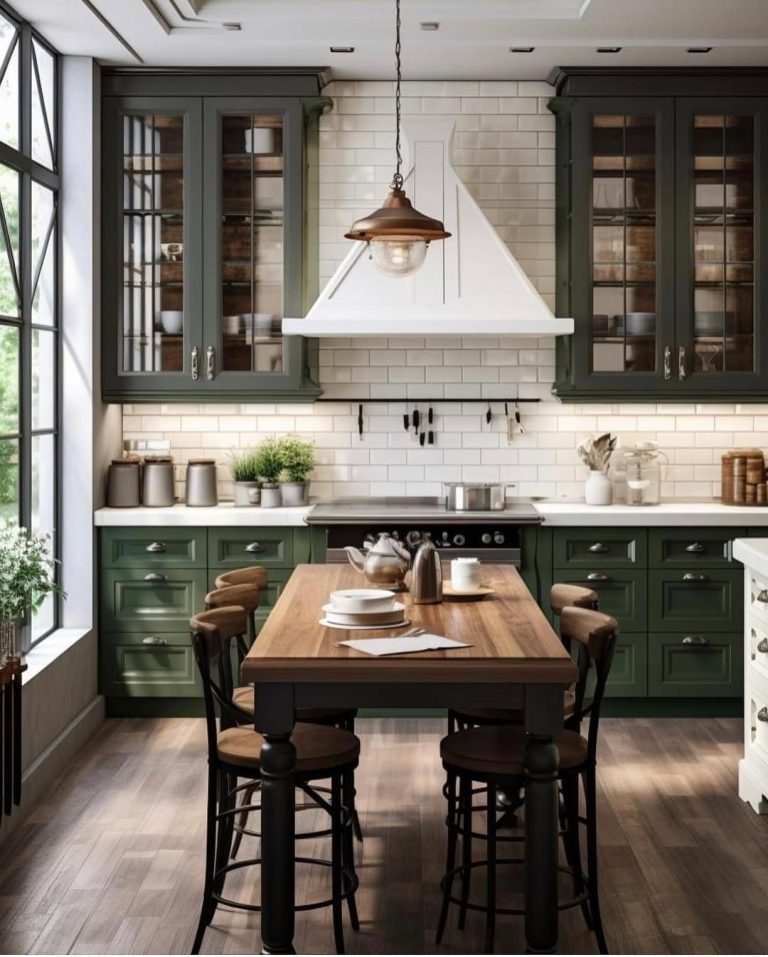 40+ Green Kitchen Cabinet Ideas for a Fresh and Inviting Space