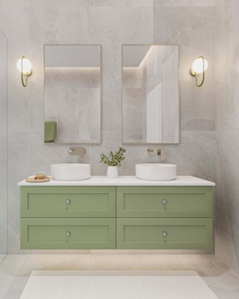 21+ Green Vanity Bathroom Ideas for a Fresh and Stylish Look