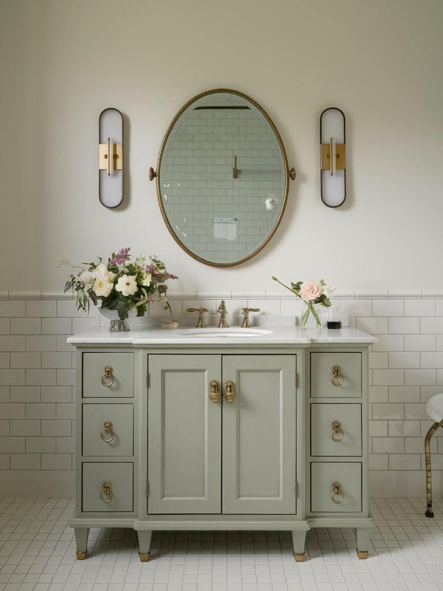 25+ Blue-Grey Bathroom Vanity Ideas to Refresh Your Space