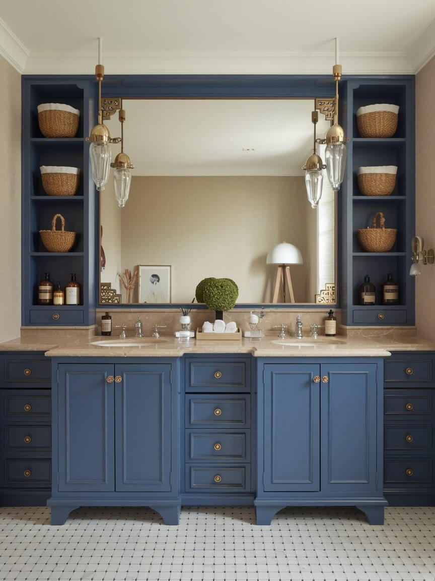 25+ Blue-Grey Bathroom Vanity Ideas to Refresh Your Space
