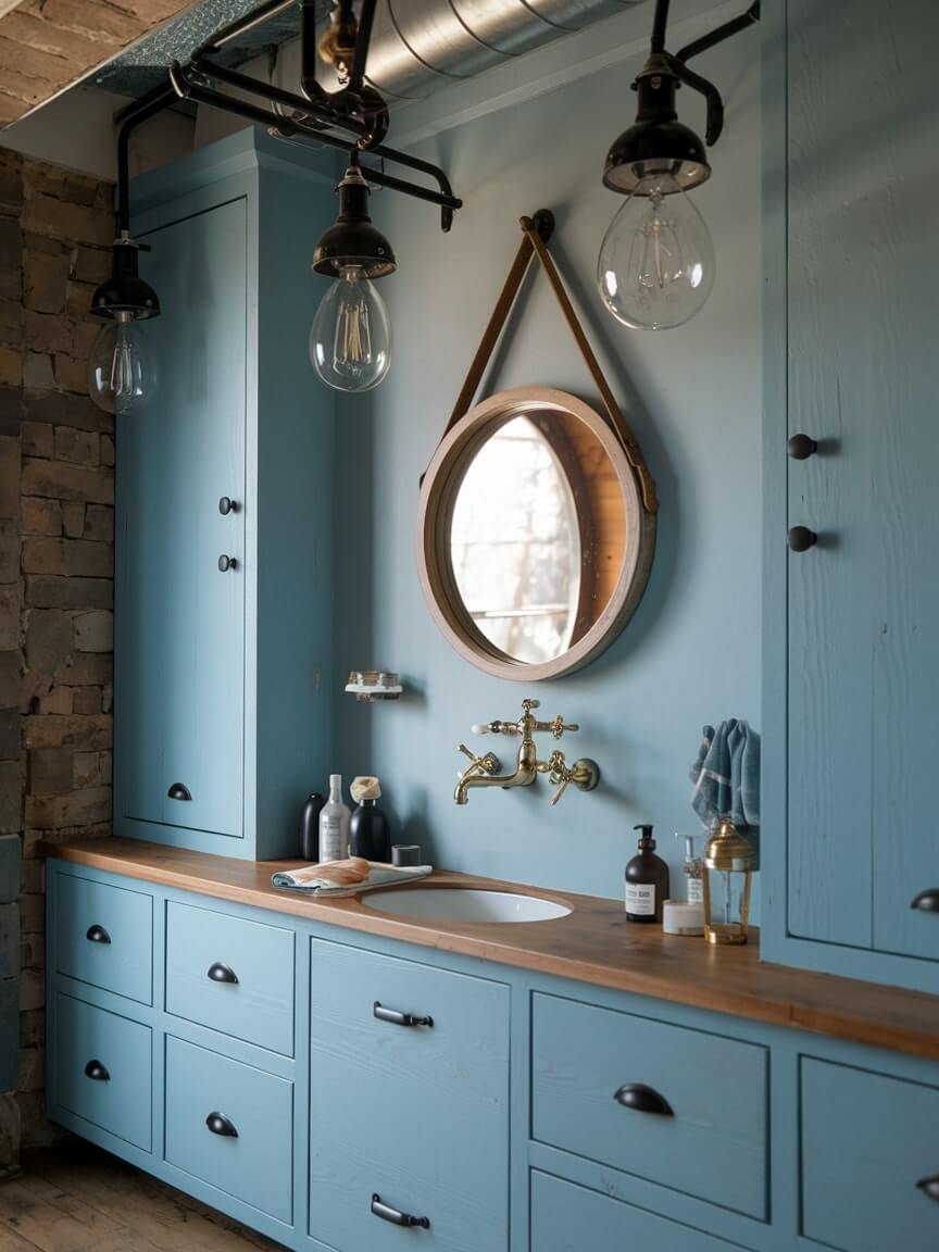 25+ Blue-Grey Bathroom Vanity Ideas to Refresh Your Space