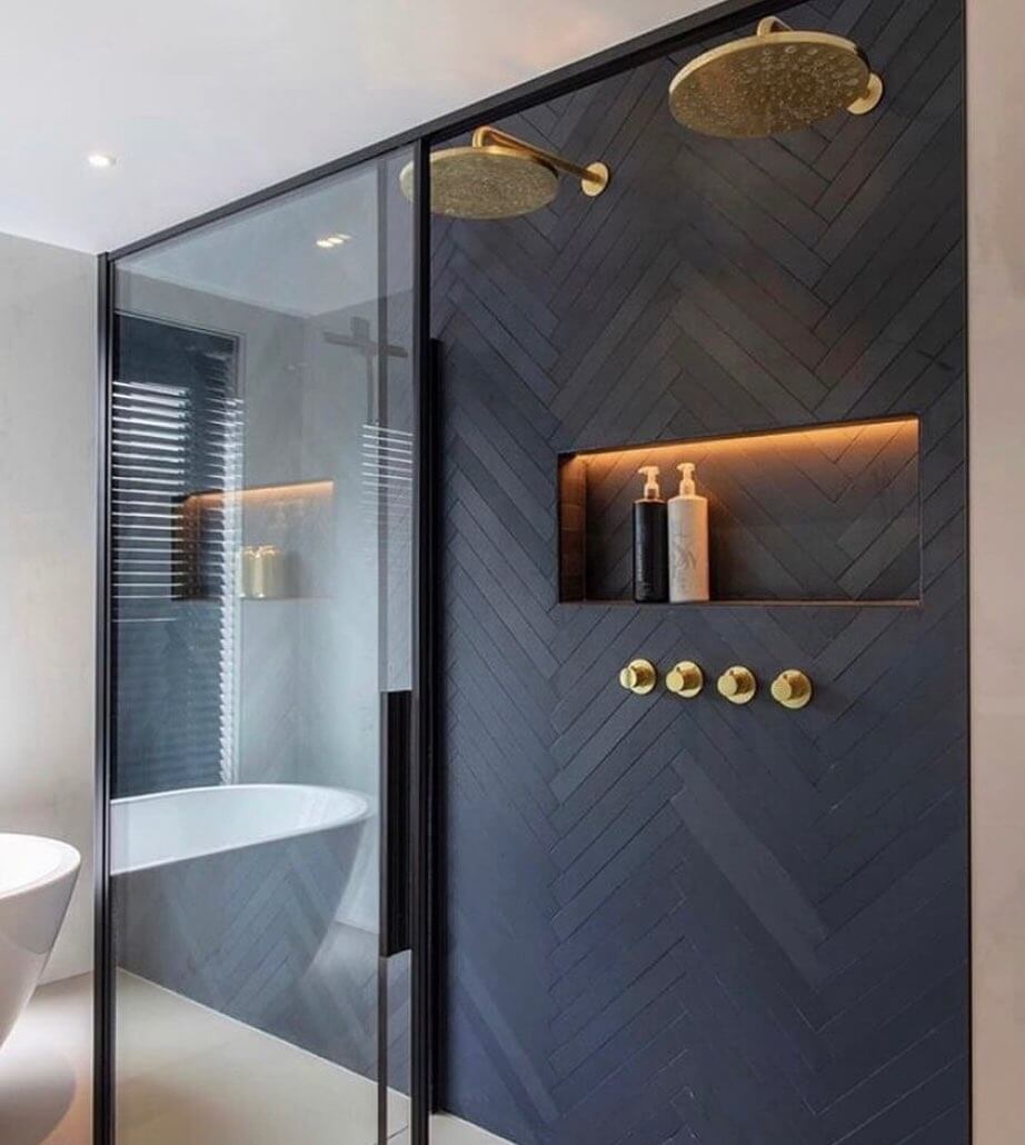 25+ Navy Blue Bathroom Wall Ideas for a Bold and Luxurious Look