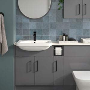 33+ Beautiful Grey Bathroom Cabinet Ideas for a Chic Look