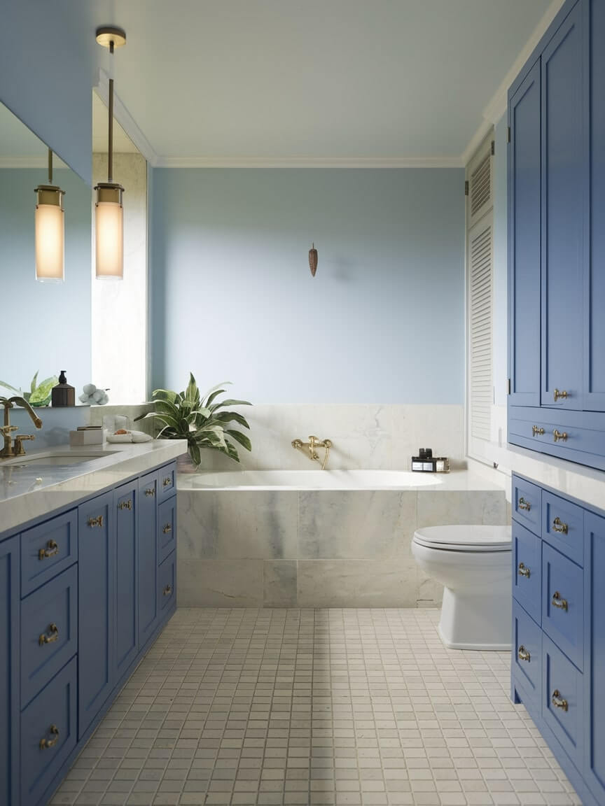 25+ Blue-Grey Bathroom Vanity Ideas to Refresh Your Space