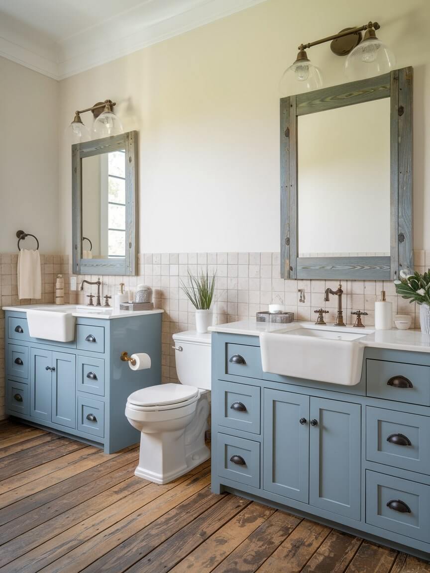 25+ Blue-Grey Bathroom Vanity Ideas to Refresh Your Space
