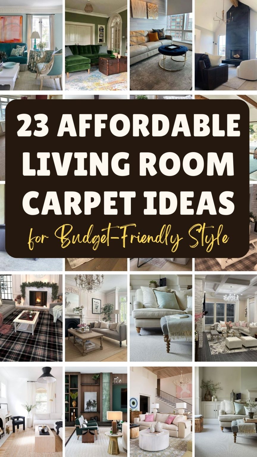 23+ Living Room Carpet Ideas for a Cozy & Chic Look