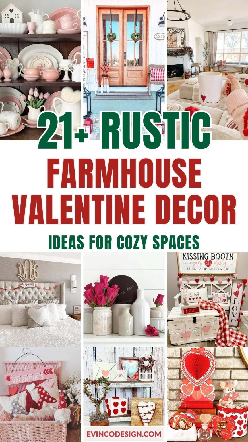 23+ Stunning Farmhouse Valentine Décor Ideas for a Cozy & Romantic Home