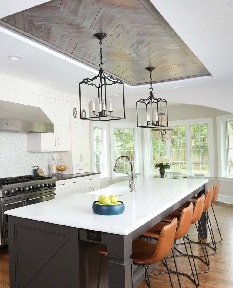 27 Stunning Kitchen Ceiling Ideas to Elevate Your Space - Evinco Design