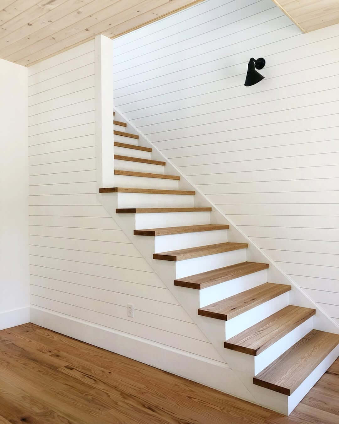 Stunning Shiplap Staircase Ideas That Elevate Any Home Interior